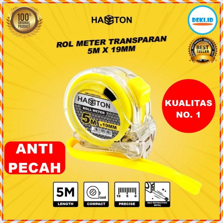 Meteran 5 Meter Roll Transparan Hasston Prohex Original M Rol 3420 032 ...
