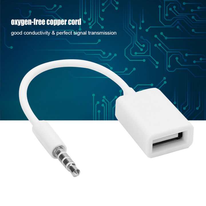USB to 3.5mm Headphone Jack Adapter 3.5mm Male Plug Jack To USB Female ...