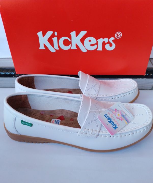 sepatu flat shoes cewek wanita putih slip on dinas tugas dokter suster ...
