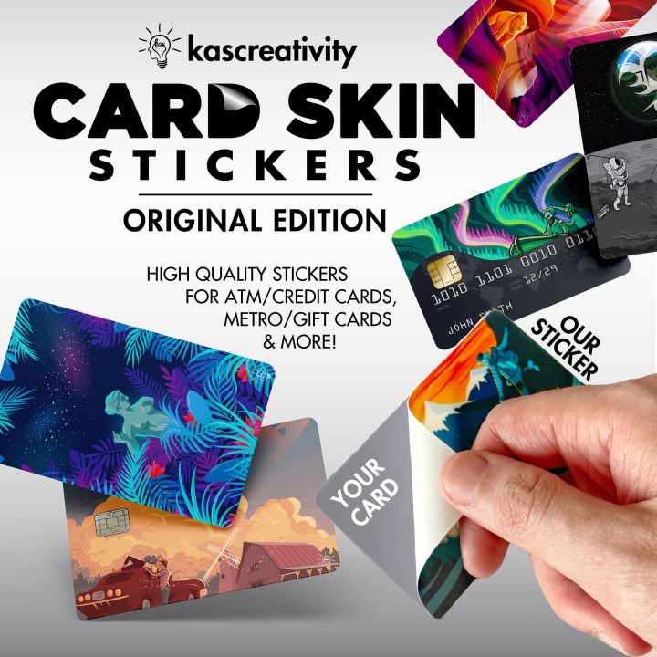 ORIGINAL Card Skin Stickers (for ATM, Credit Debit, Beep Cards, Loyalty ...