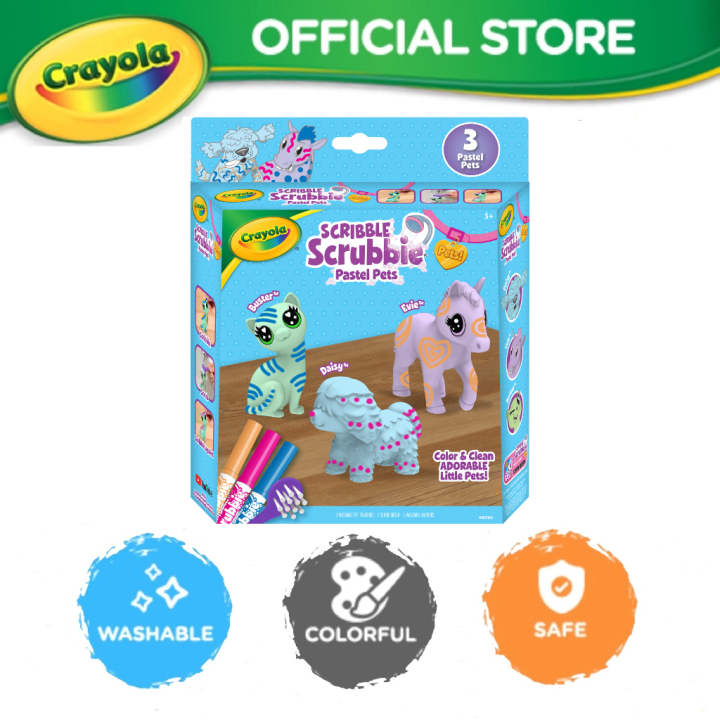 Crayola Scribble Scrubbie Pastel Pets For Ages 3+ | Lazada