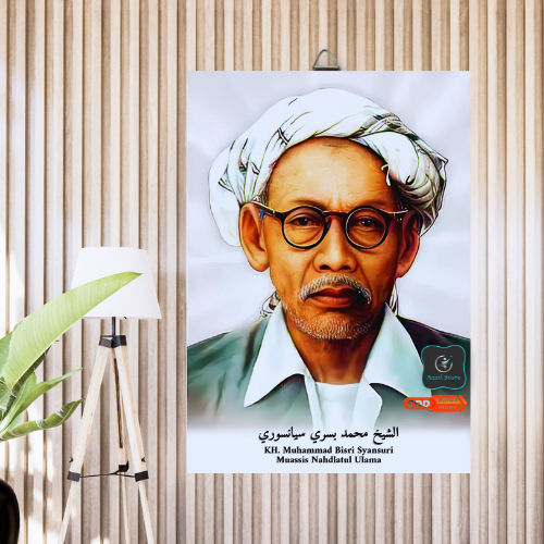 KH. Muhammad Bisri Syansuri Foto Habib-Ulama/Hiasan Dinding Rumah/Wall ...