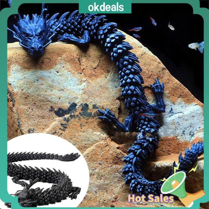 1PC 3D Printed Articulated Dragon 3D Printed Dragon with Movable Joints ...