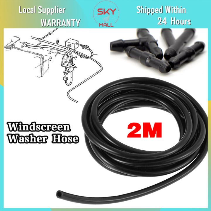 2M Car Windscreen Washer Hose Car Wiper Rubber Spray Hose With ...