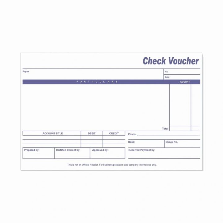 Check Voucher Template