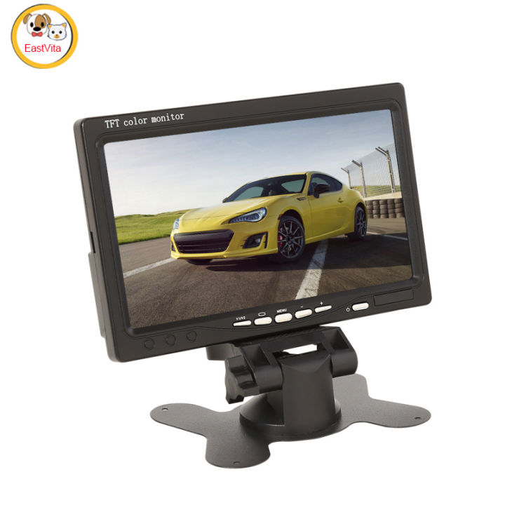7 Inch Hd Screen Car Monitor Usb 2-way Video Input Player Reversing ...