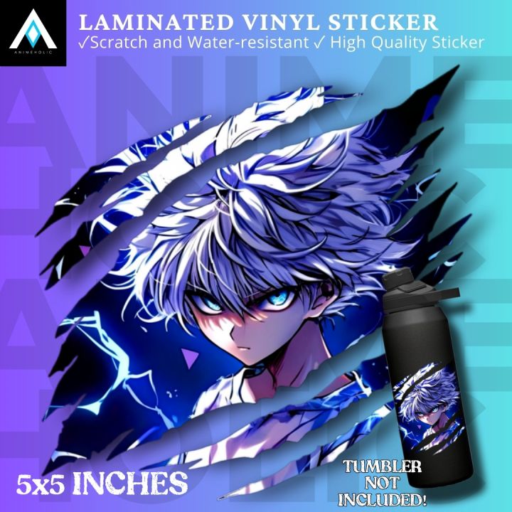HUNTER X HUNTER KILLUA ZOLDYCK PREMIUM SCRATCH WATERPROOF STICKER P2 ...