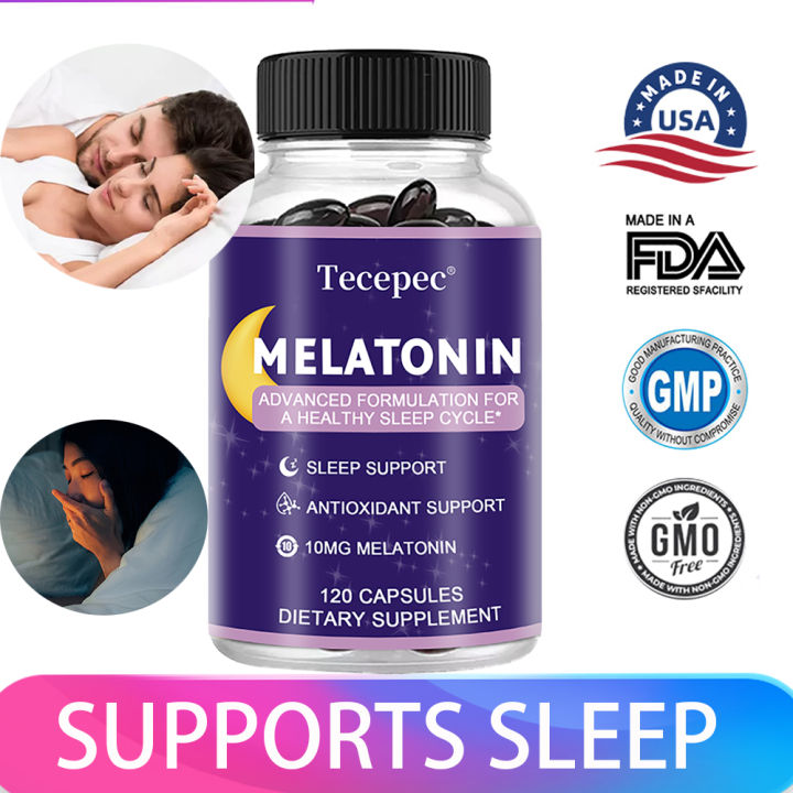 Melatonin Supplement with Sodium, Supports Healthy Sleep, Relaxation ...