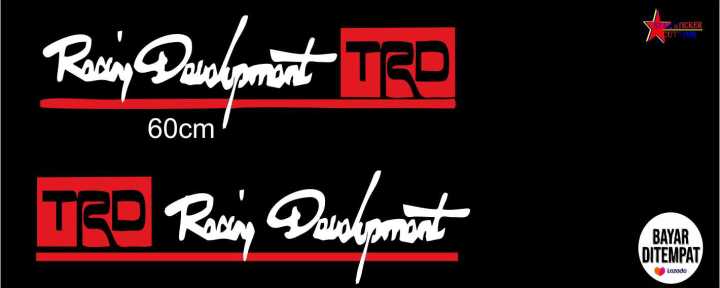 Cutting Sticker Mobil Sticker Murah Kualitas TRD Raching | Lazada Indonesia