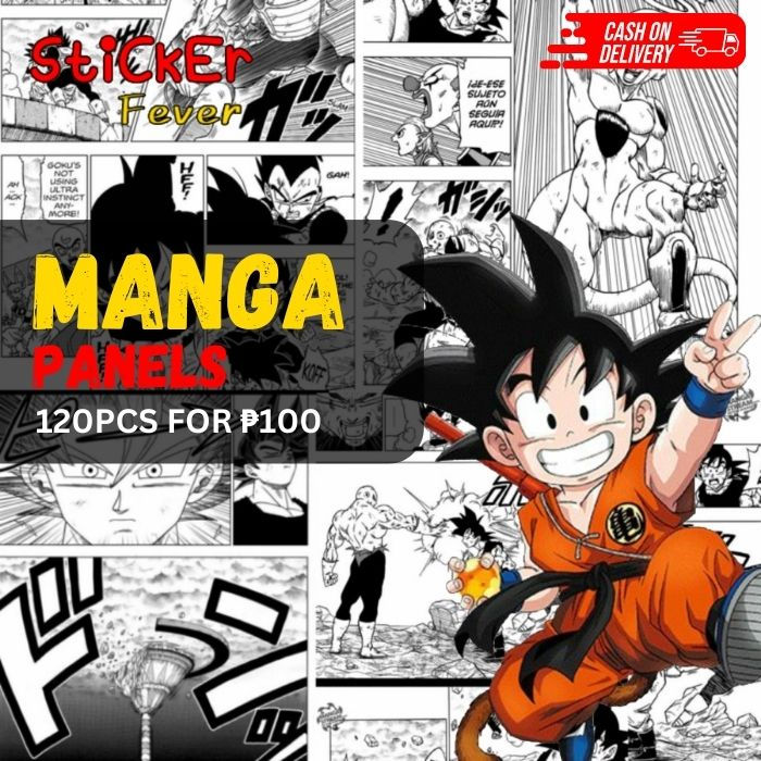 Anime Manga Panels Wall Decoration Manga Sticker size A6 4x6 inch ...