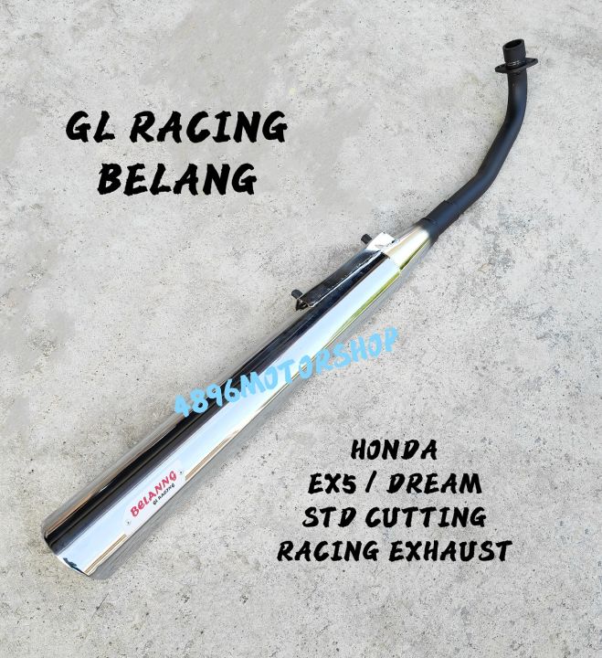 28MM GL RACING BELANG EXHAUST PIPE HONDA EX5 / EX5 DREAM BERANG STANDARD RACING EXHUAST PIPE ...