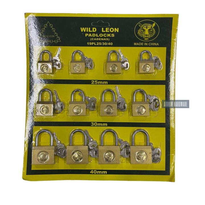 padlock set 12pcs/pack 20mm-50mm | Lazada PH