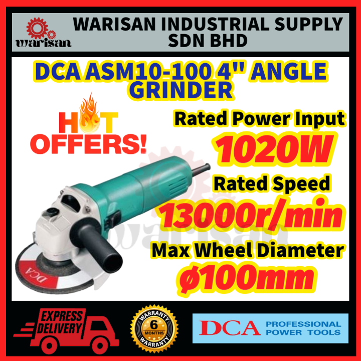 DCA Variable Speed Angle Grinder (ASM10-100) | Lazada