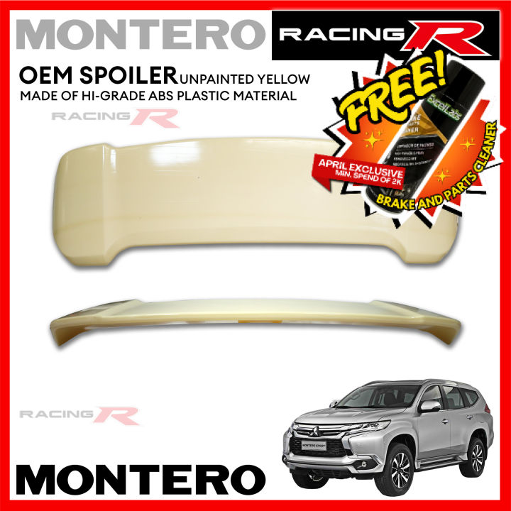 Mitsubishi Montero Sport 2016 to 2019 OEM Spoiler UNPAINTED 2016 2017 ...