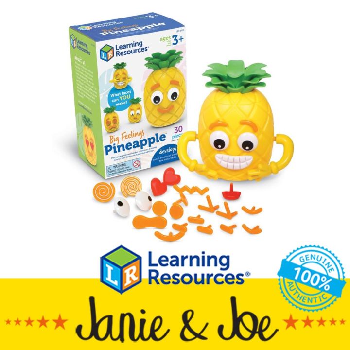 LEARNING RESOURCES Big Feelings Pineapple- Age 3-7, Social Emotional ...