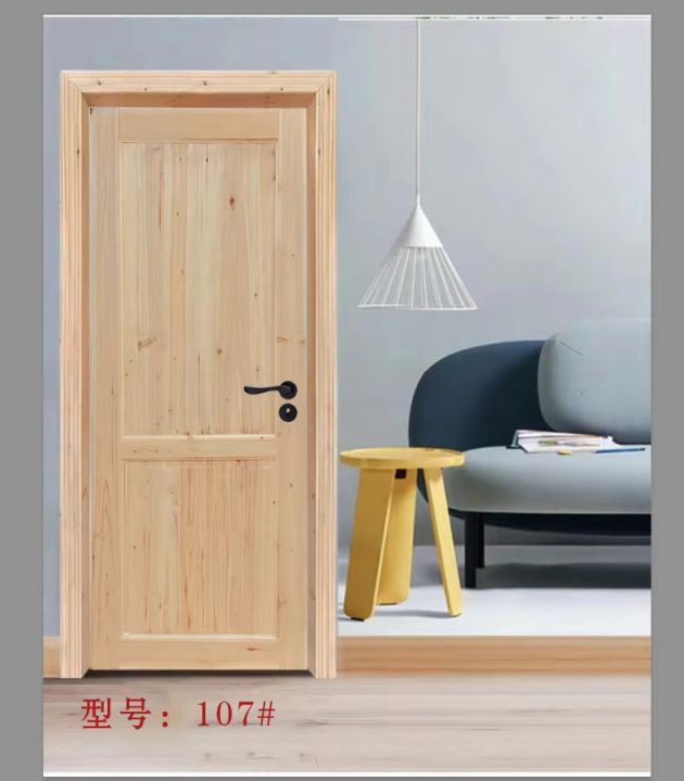 Customized rural old-fashioned solid wood doors, logs, Chinese fir ...
