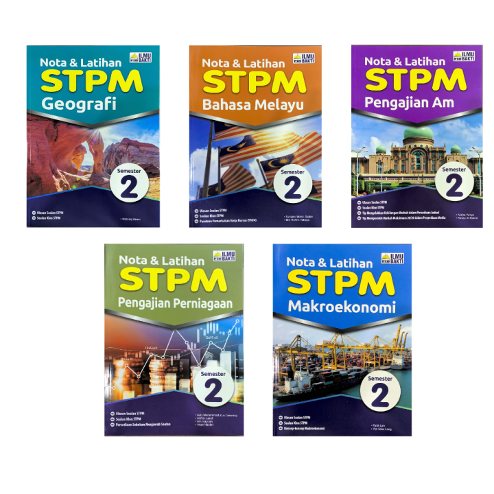 Nota & dan Latihan STPM Semester 2 (Terbitan 2023) Geografi |Sejarah Islam | Bahasa Melayu ...