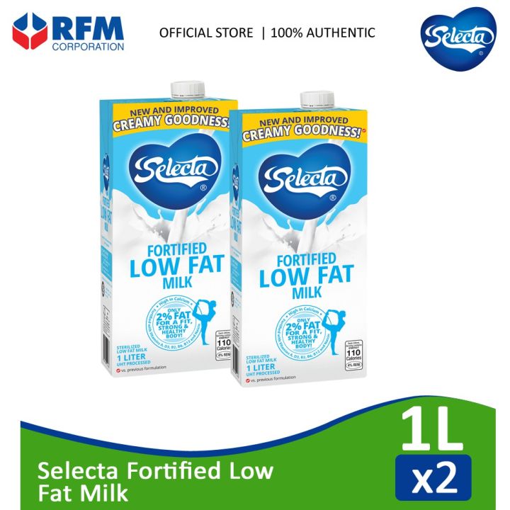 Selecta Fortified Low Fat 1 Liter - Set of 2s | Lazada PH