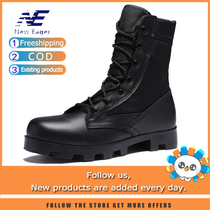 2025 new men's high-top military boots outdoor high boots tactical ...