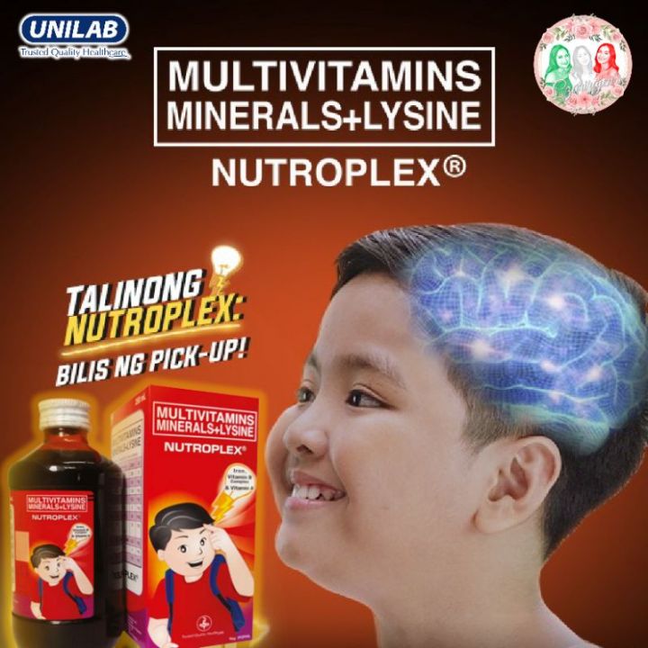 Nutroplex Syrup 250ml (Multivitamins + Minerals + Lysine Syrup) | Lazada PH