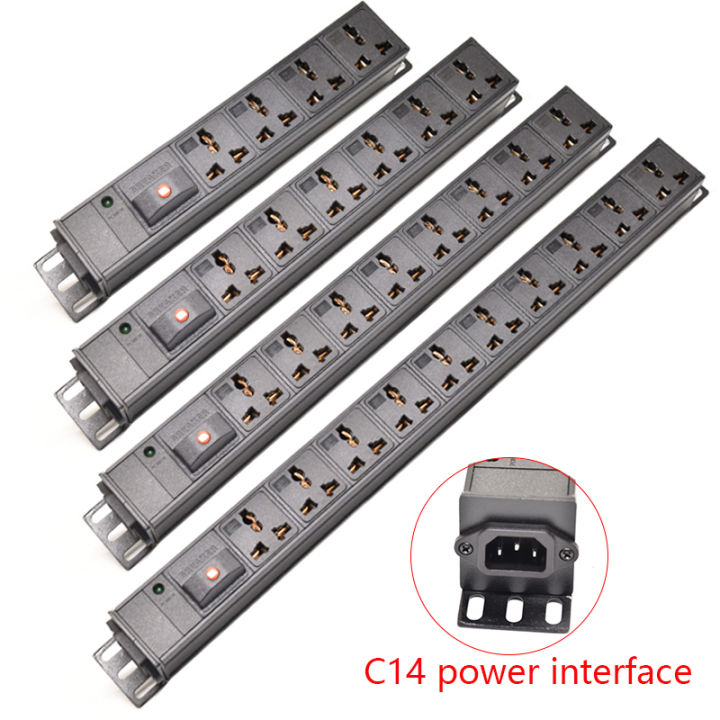 Rack Mount Metal PDU Power Distribution Unit PDU Power Strip 2/3/4/5/6 ...