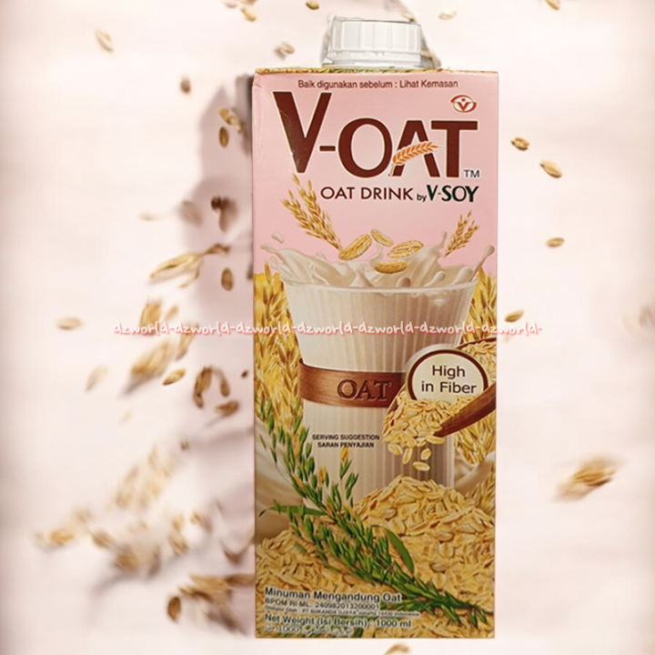 V-Oat Oat Drink 1L V-Soy Susu Uht Oats Siap Minum Vsoy V Soy Voat 1 ...