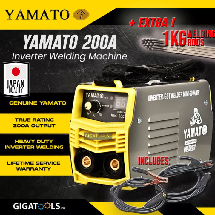 Yamato Welding Machine 200A Digital Inverter IGBT ARC MMA STICK 200A ...