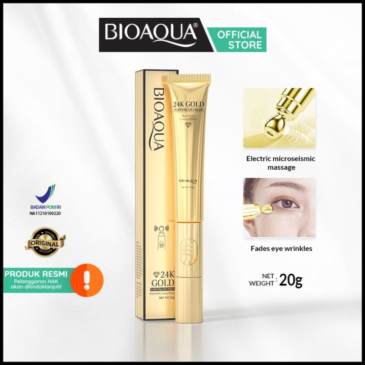 BIOAQUA 24K Gold Purrifying Eye Cream 20g | Lazada Indonesia