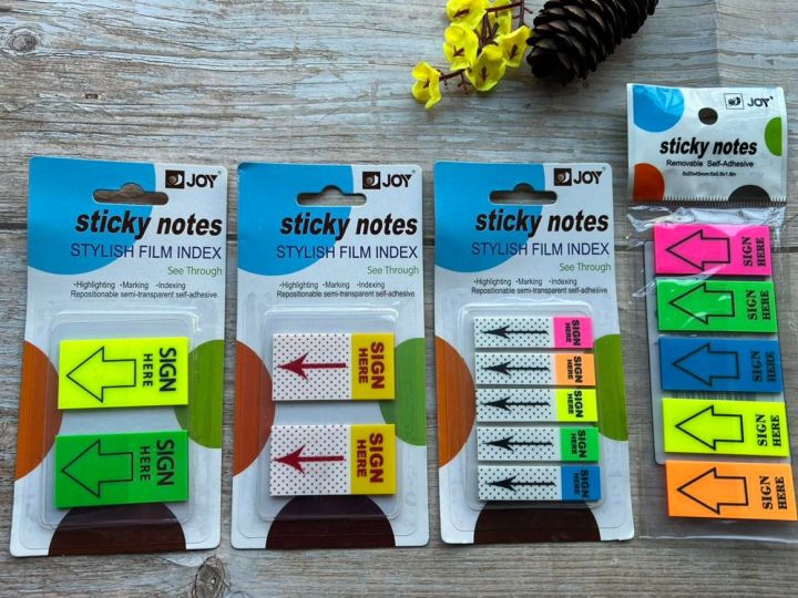 Joy sticky Note Sign Here SH-157 /SH-125/SH-126/SH-158 | Lazada PH