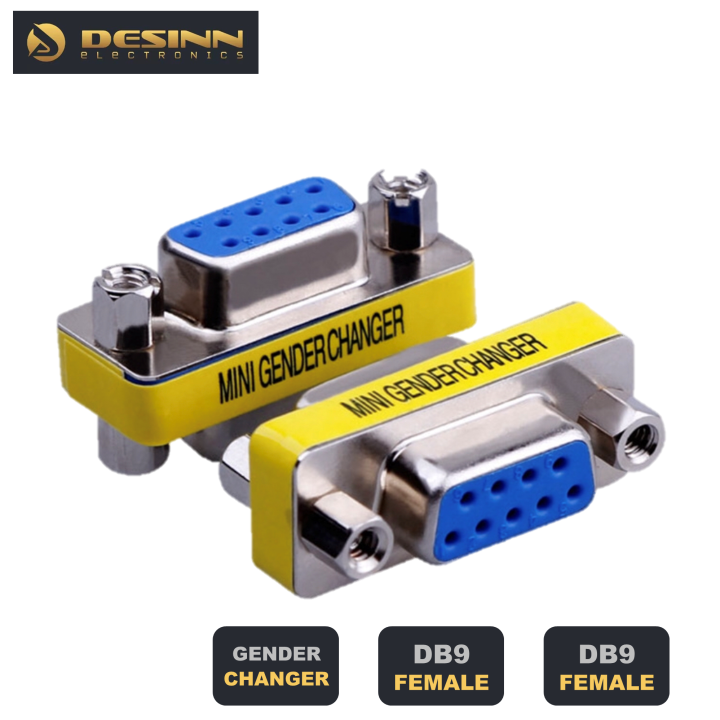 Serial DB9 Female To Female Gender Changer Adapter Converter | Lazada