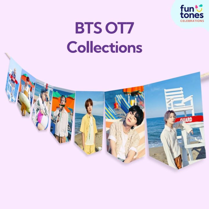 BTS OT7 Bunting Birthday Banner / BT21 Banner | Lazada PH