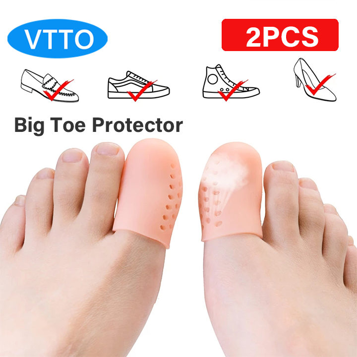VTTO 1คู่นิ้วดูแลเท้านิ้วเท้าหลอดป้องกันซิลิโคนเจลตาปลา C Orrector แยก ...