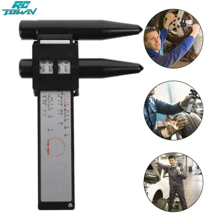 PCD Gauge, Rim Bolt Pattern Measuring Tool, 4 5 6 8 Holes Lug Bolt ...
