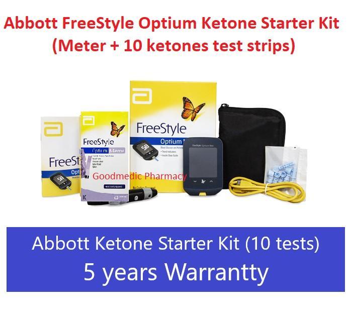 FreeStyle Optium Neo Ketone Starter Kit + 10 Ketone strips | Lazada
