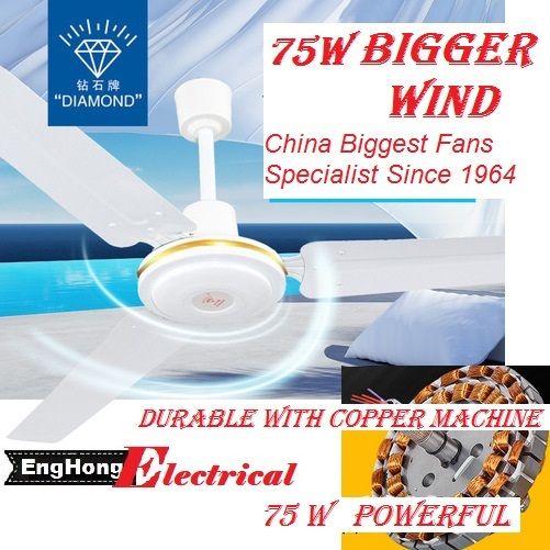 Midea Diamond Ceiling Fan 48 inch Powerful Kipas Siling | Lazada