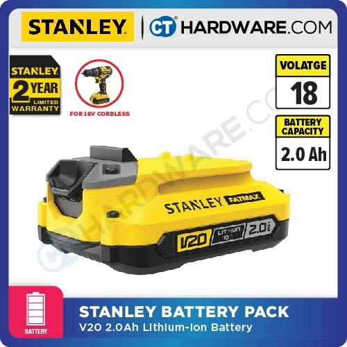 STANLEY FATMAX SB202 BATTERY PACK 20V 2.0AH | Lazada