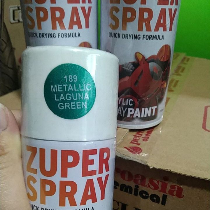 cat semprot pilok pilox zuper spray metallic Laguna green 189 150cc ...
