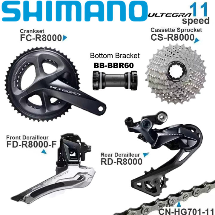 Shimano Ultegra R8000 Groupset 2x11 Speed Road Bike R8000 Crankset ...