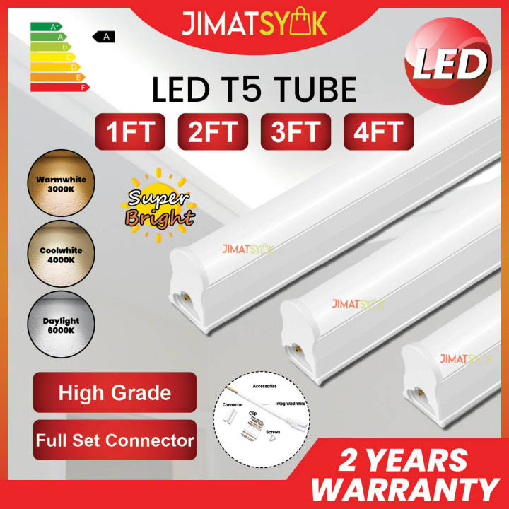 [SUPER BRIGHT] LED T5 Tube Light Wall High Grade Ceiling Light Cabinet Plaster Lampu Siling T5 ...