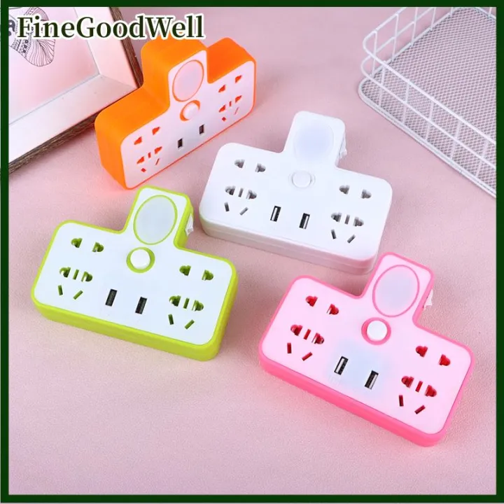 FineGoodWell Wireless Outlet Extender Plugin USB Interfaces Smart Power ...