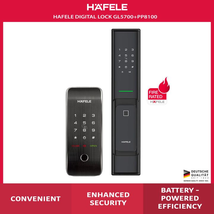 [Free Installation] Hafele GL 5700 Smart Digital Lock for Metal Gate ...