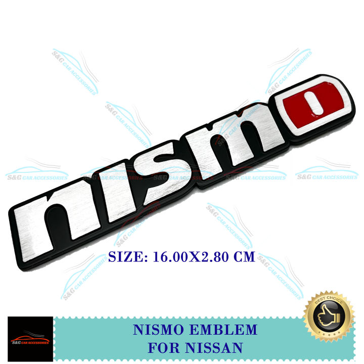 Nismo 3D Metal Emblem Badge Decal for Nissan Vehicles - Stick-On ...