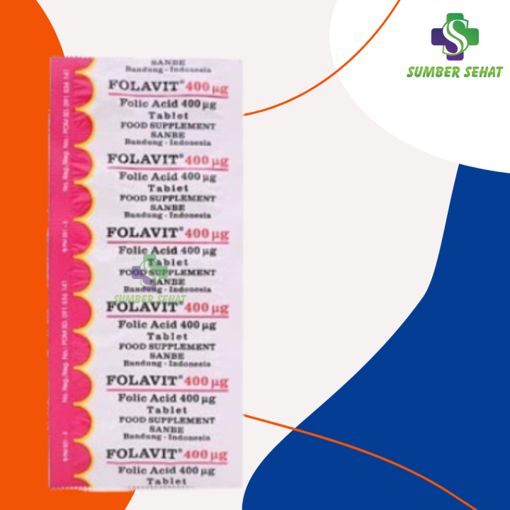 FOLAVIT 400 MCG STRIP 10 TABLET | Lazada Indonesia