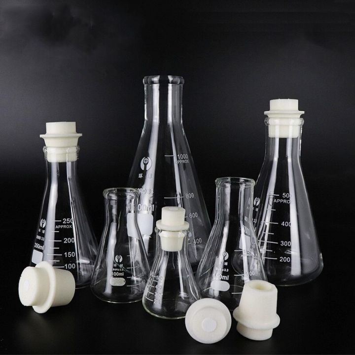 Wide Mouth Glass Erlenmeyer Erlenmeyer Flask 50/100/150//250/500/1000ML ...