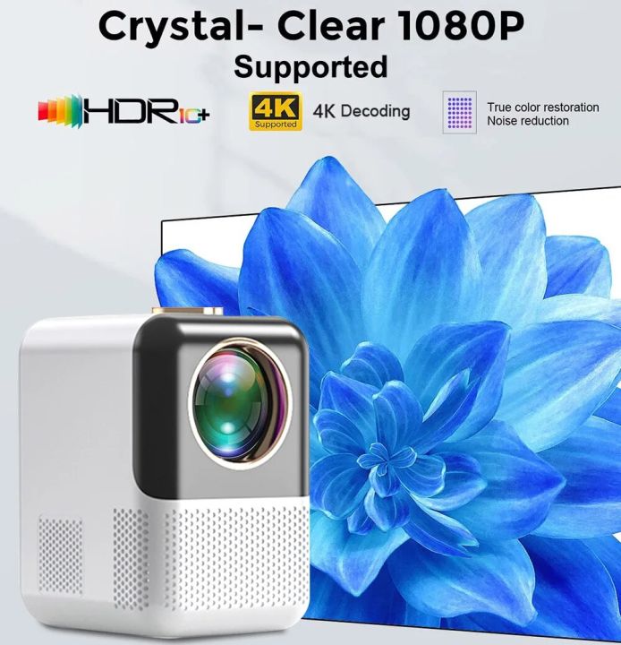Projector 4k Built-in Apps & 2025 Upgraded] Salange Mini HY300 Ultra ...