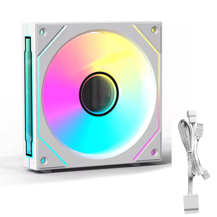 JUMPEAK MX120 240mm Modular Wireless Splicing PC 120mm Case Cooling Fan ...