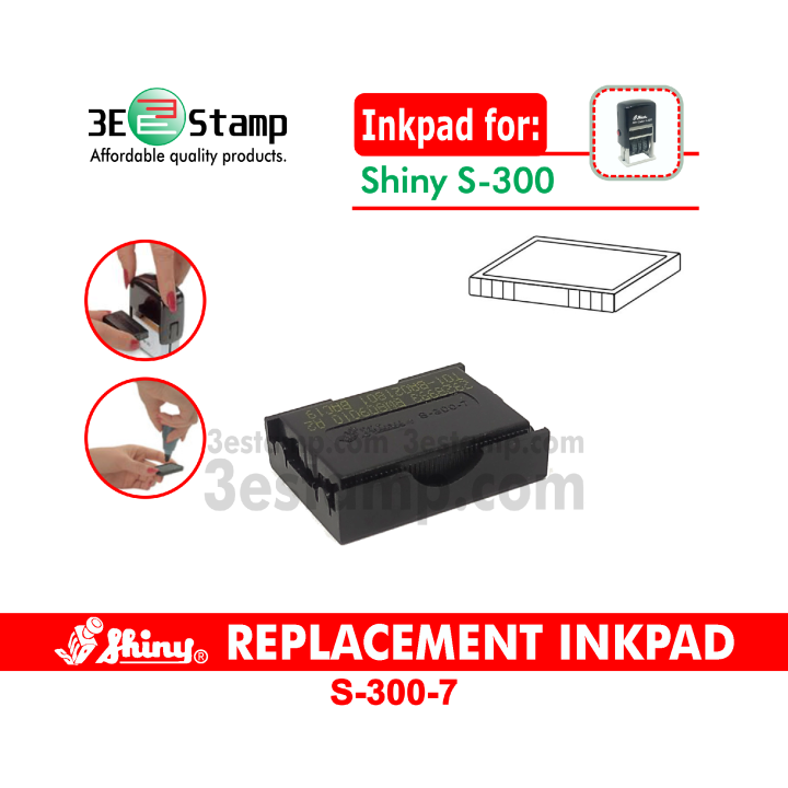 S-300-7 Shiny Replacement Ink Pad for Shiny 300 / S300 / S-300 Self ... S-300-7 Shiny Replacement Ink Pad for Shiny 300 / S300 / S-300 Self ...