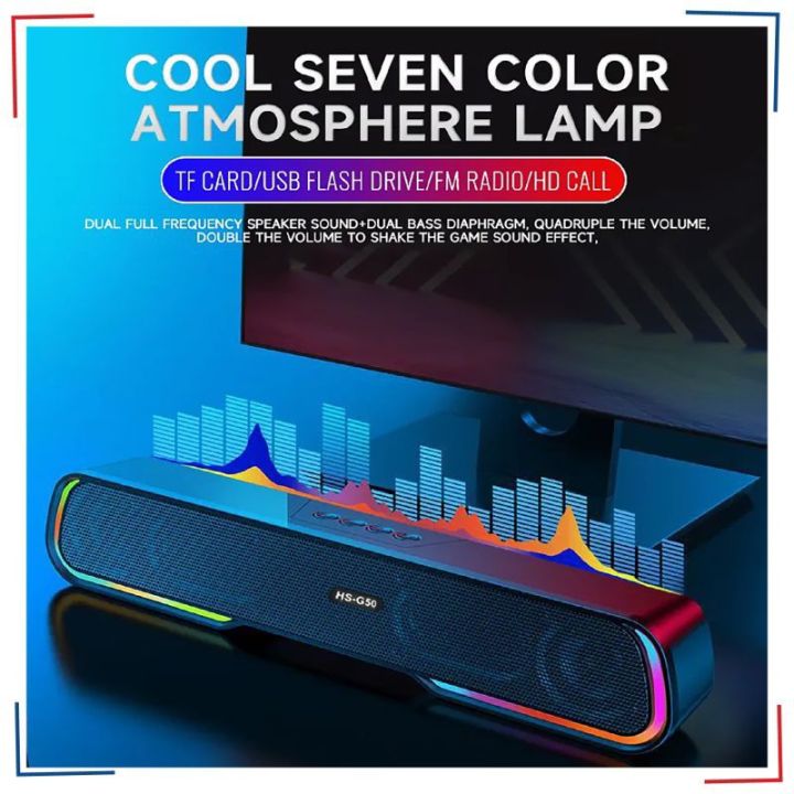Wireless Speaker HS-G50 RGB LED BLUETOOTH | Lazada Indonesia