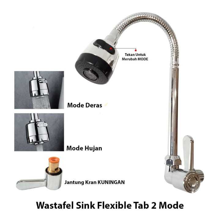 KRAN ANGSA FLEKSIBEL / FLEXIBLE ANGSA DAPUR ON OFF (HIGH QUALITY ...