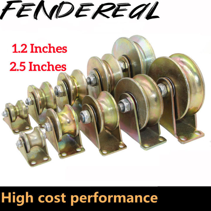 Fendereal U/V-Shaped Angle Iron Track Wheel Pulley Bearing Heavy-Duty ...